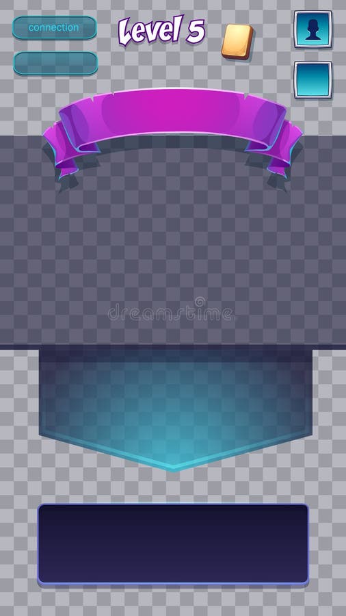 Set Of Buttons On A Transparent Background Stock Vector - Illustration ...