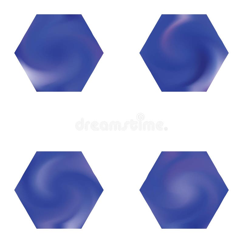 Kit of Exagonal Abstract Backgrounds Stock Illustration - Illustration ...