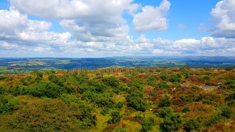 Kit Hill Cornwall Looking Towards NorthDevon Stock Photo - Image of ...