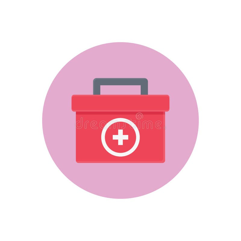Kit Vector Flat Colour Icon Stock Vector - Illustration of medicine ...