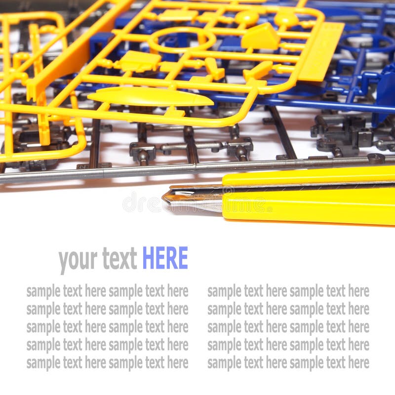 Kit for plastic model stock image. Image of design, childhood - 40719495