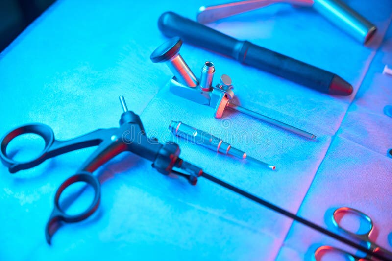 Kit of Precision Tools Prepared for Anoscopy Procedure Stock Photo ...