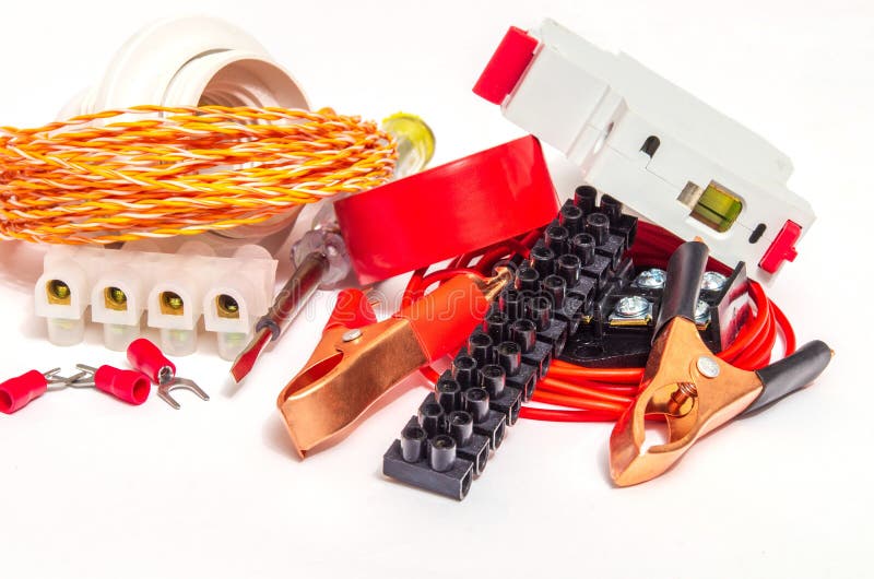 Kit Spare Parts and Tool for Electrical Repairs in Home or Office on ...