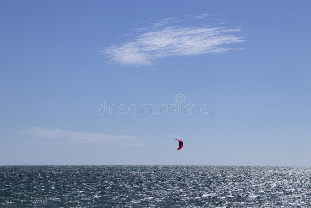 Distant kit surfer stock photo. Image of distant, distance - 220043498