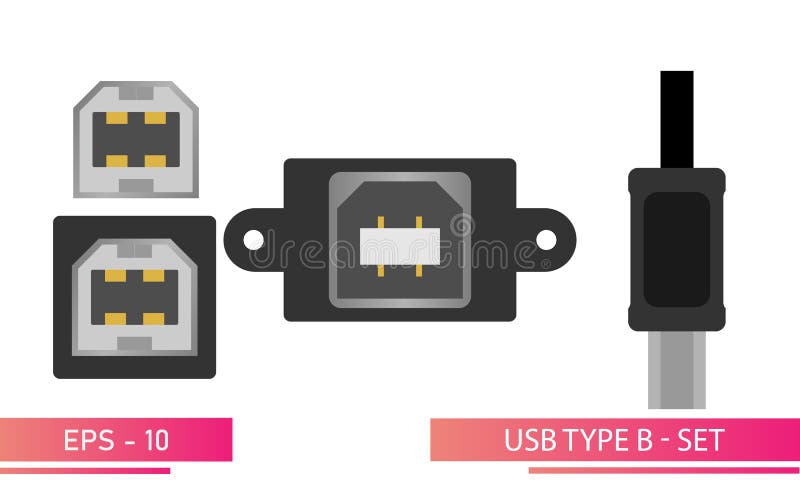 Usb B Stock Illustrations – 253 Usb B Stock Illustrations, Vectors ...