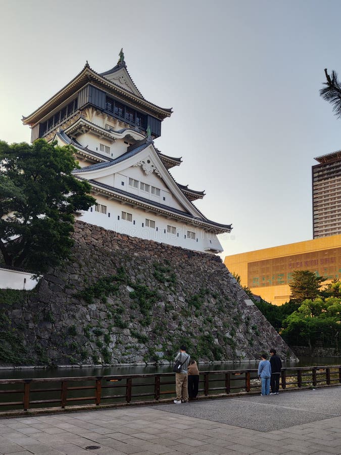 Kitakyushu, Japan - May , 2025. Kokura Castle in Sunset Time Editorial ...