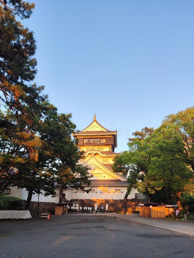 Kitakyushu, Japan - May , 2025. Kokura Castle in Sunset Time Editorial ...
