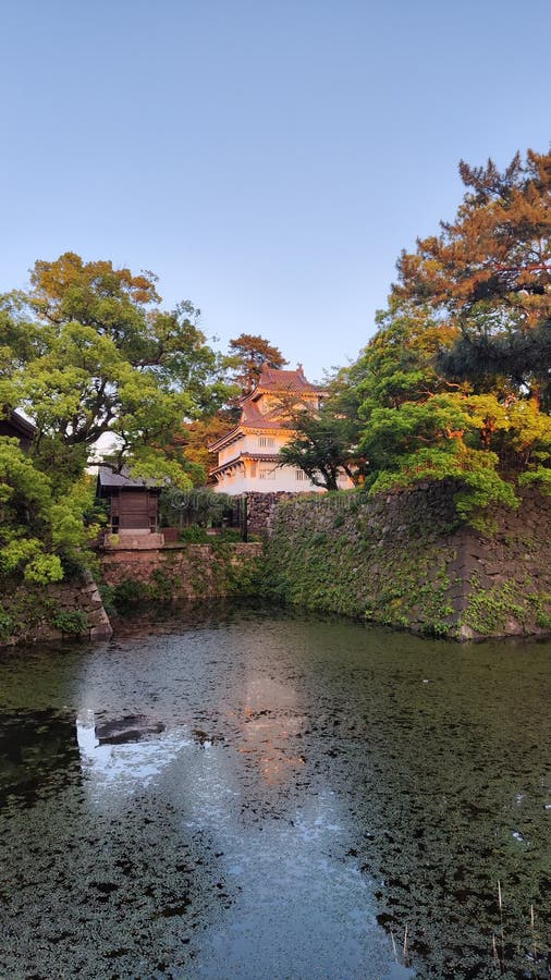 Kitakyushu, Japan - May , 2025. Kokura Castle in Sunset Time Editorial ...