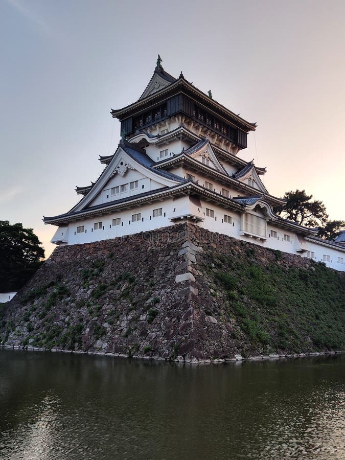 Kitakyushu, Japan - May , 2025. Kokura Castle in Sunset Time Editorial ...