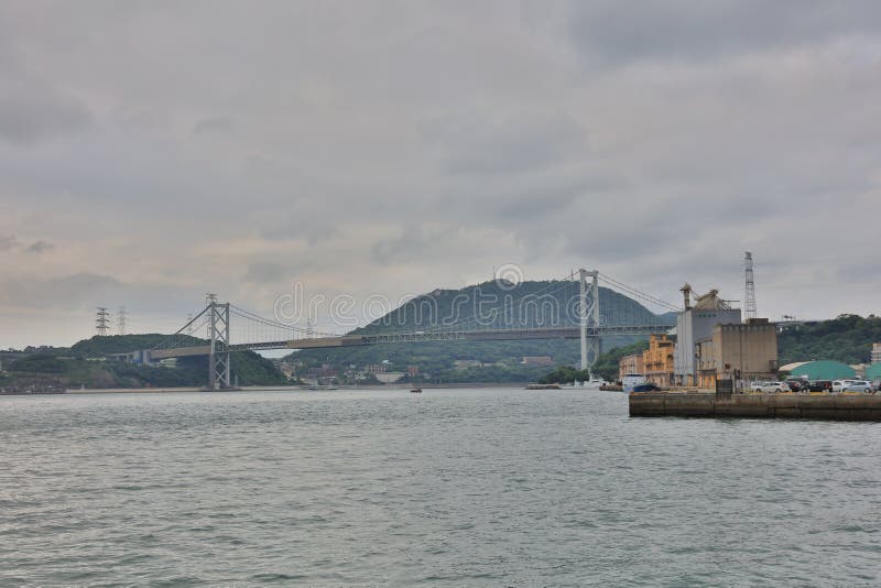 The KITAKYUSHU, Kanmonkyo Bridge Japan Stock Photo - Image of fukuoka ...