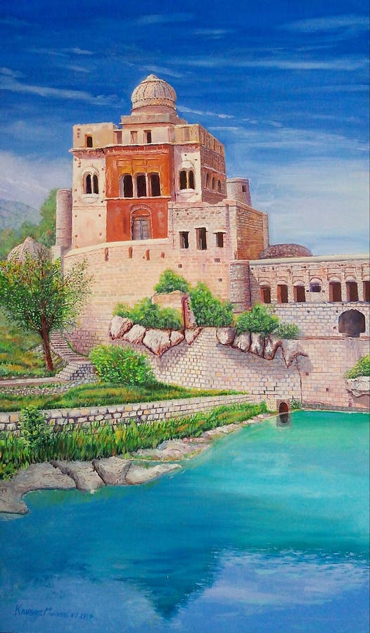 Kitas temple painting stock image. Image of temple, kitas - 47028835
