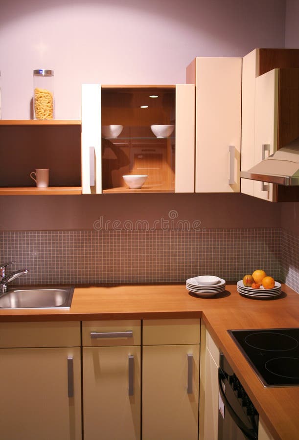 Kitchen stock image. Image of furniture, cabinet, interior - 11638753