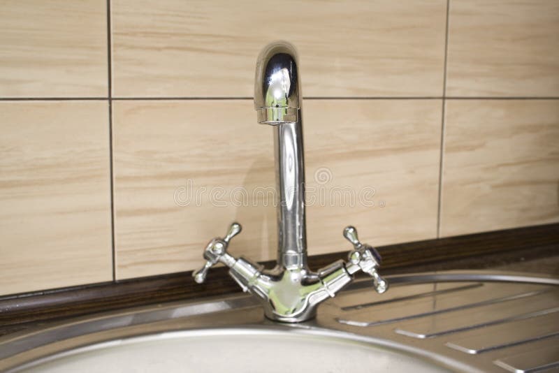 Stunning, Shiny Brand New Taps in Bathroom Stock Photo - Image of ...