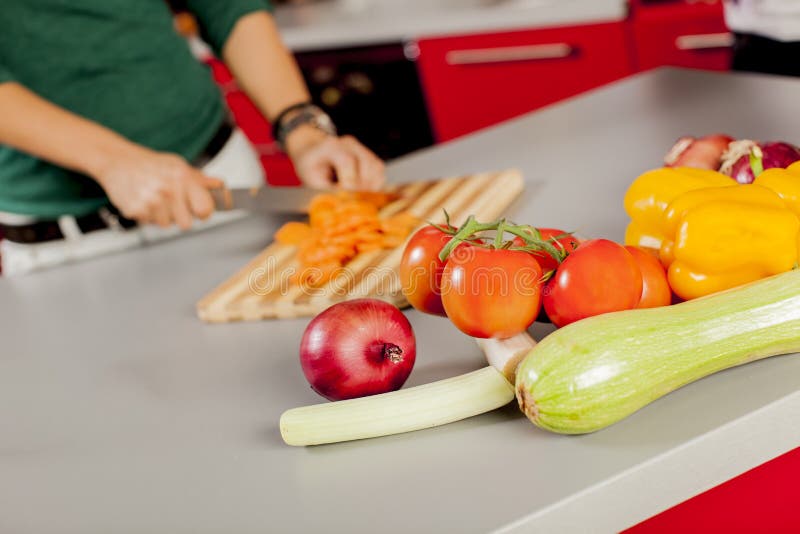 Kitchen stock photo. Image of hand, meal, cooking, organic - 27931672
