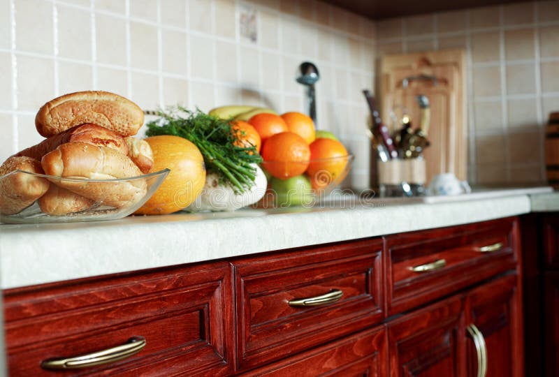 Modern Kitchen stock photo. Image of simple, counter, food - 55378