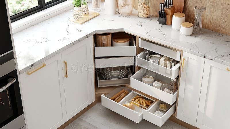 Kitchen Access Mechanism Magic Corner for Blind Corner Cabinets ...