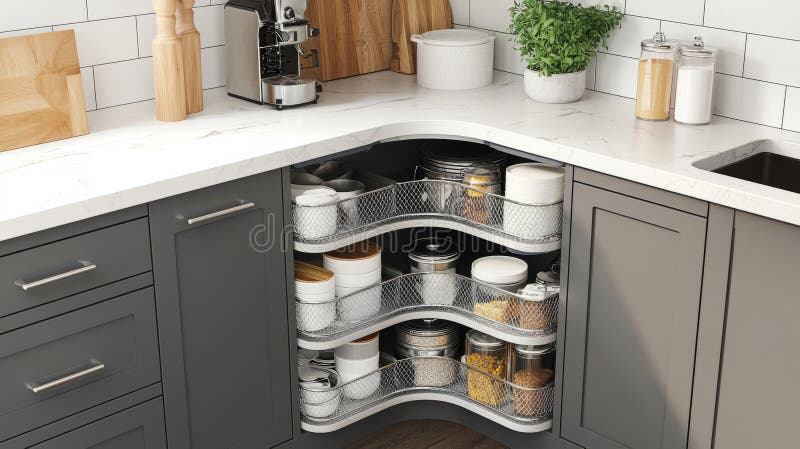 Kitchen Access Mechanism Magic Corner for Blind Corner Cabinets ...