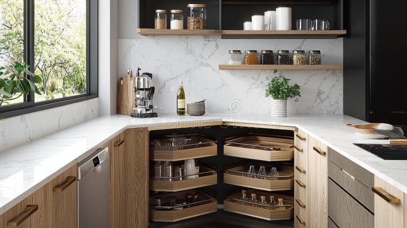 Kitchen Access Mechanism Magic Corner for Blind Corner Cabinets ...