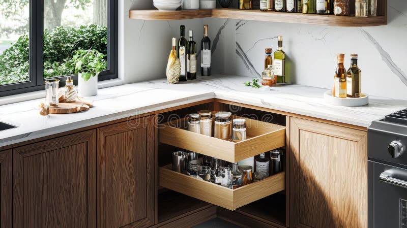 Kitchen Access Mechanism Magic Corner for Blind Corner Cabinets ...