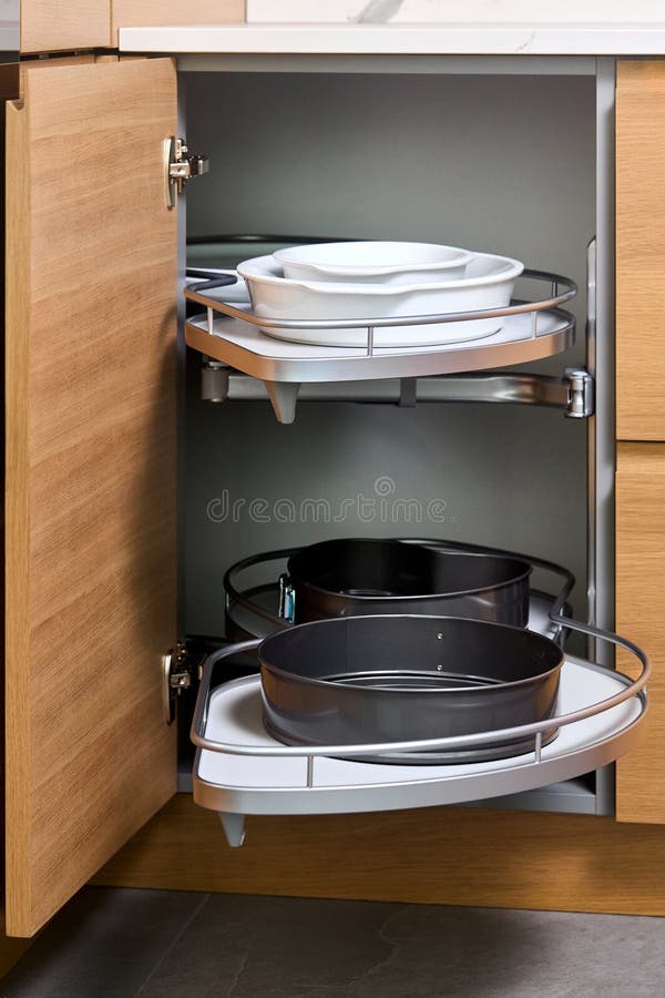 Kitchen Access Mechanism Magic Corner for Blind Corner Cabinets Pushed ...