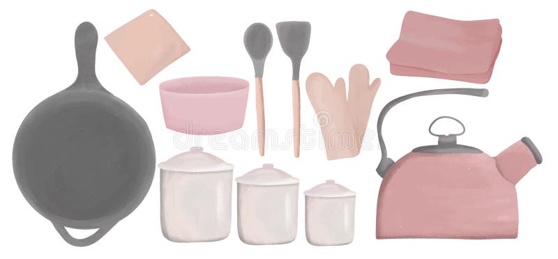 Kitchen Accessories and Tableware Set, Cooking, Kitchen Utensils ...