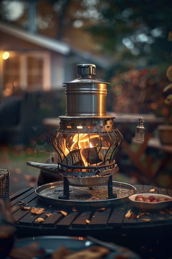 A Kitchen Appliance with a Cooking Vessel on Its Surface Stock Image ...