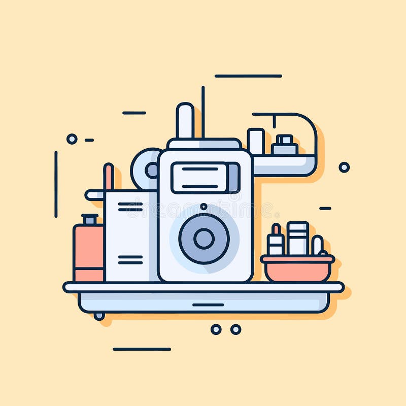 Vector of an Organized Wardrobe with Neatly Hung Clothes Stock Vector ...