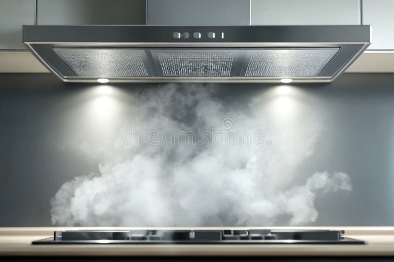 A Kitchen Appliance with Steam Rising from the Surface Stock Image ...