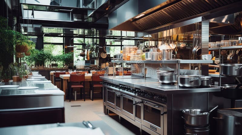 Kitchen Appliances in Professional Kitchen in a Modern Restaurant ...
