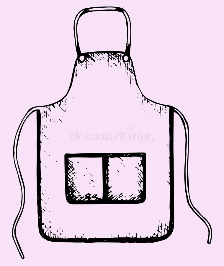 Kitchen apron stock vector. Illustration of artistic - 66165686