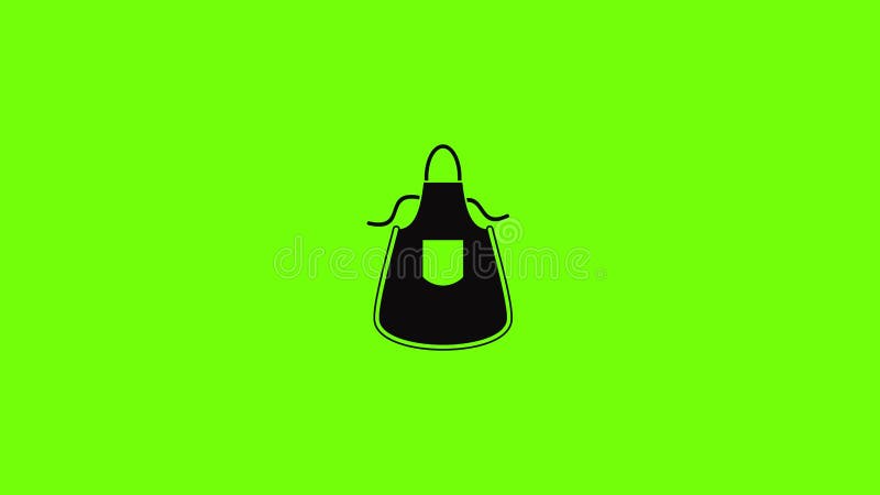 Kitchen Apron Icon Animation Stock Video - Video of cotton, icon: 226457499