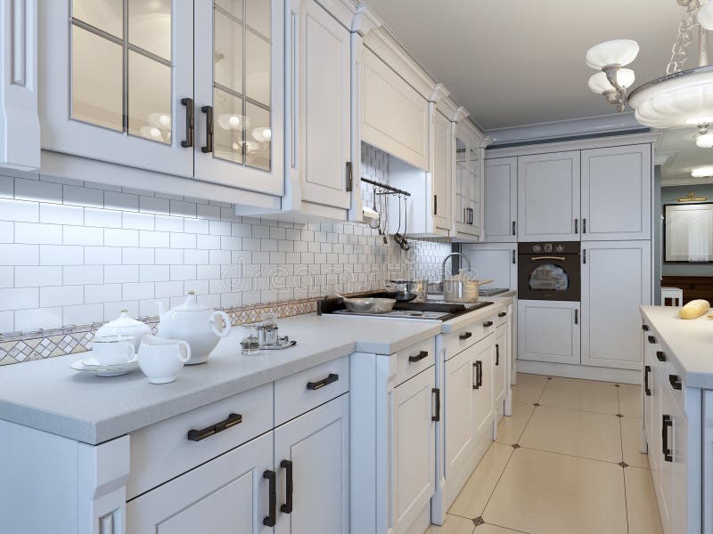 Kitchen art deco trend stock image. Image of color, design - 59225269