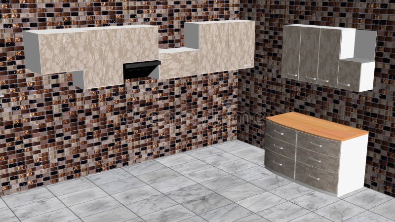 Kitchen Assembling.Time-lapse 3d Animation Stock Footage - Video of ...