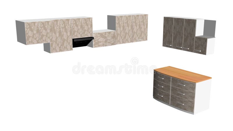 Kitchen Assembling.Time-lapse 3d Animation Stock Footage - Video of ...