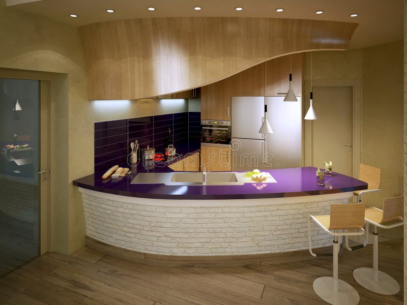 Kitchen avant-garde style stock photo. Image of achievement - 59207386