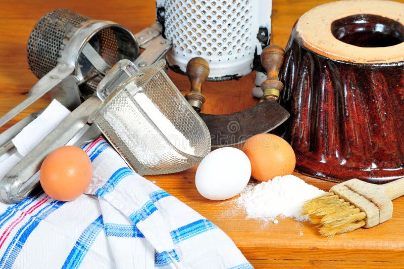 Kitchen baking ingredients stock image. Image of bakery - 18409653