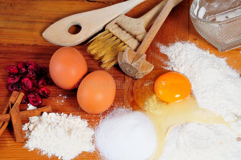 Kitchen baking ingredients stock photo. Image of cake - 18409680