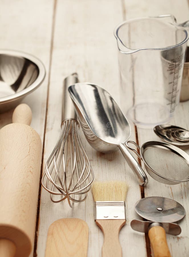 Kitchen baking utensils stock image. Image of handle - 51829931