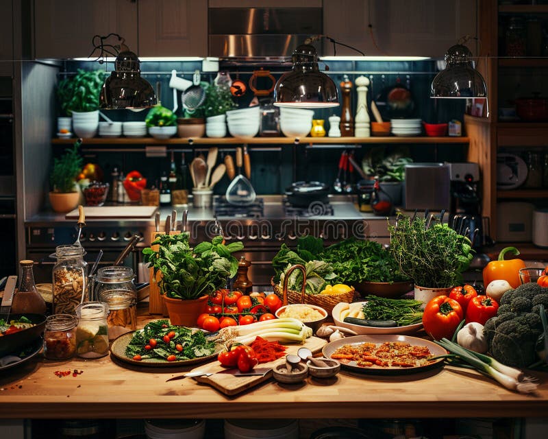 In the Kitchen, a Broad Array of Ingredients Mixes, Crafting Dishes ...