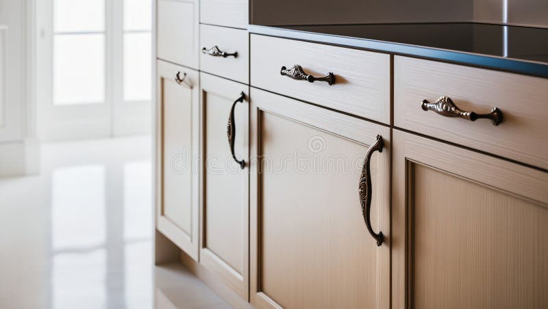 Kitchen cabinet stock image. Image of dining, cabinets - 330714237