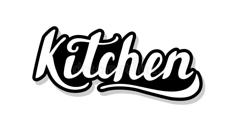 Kitchen Calligraphy Stock Illustrations – 6,085 Kitchen Calligraphy ...