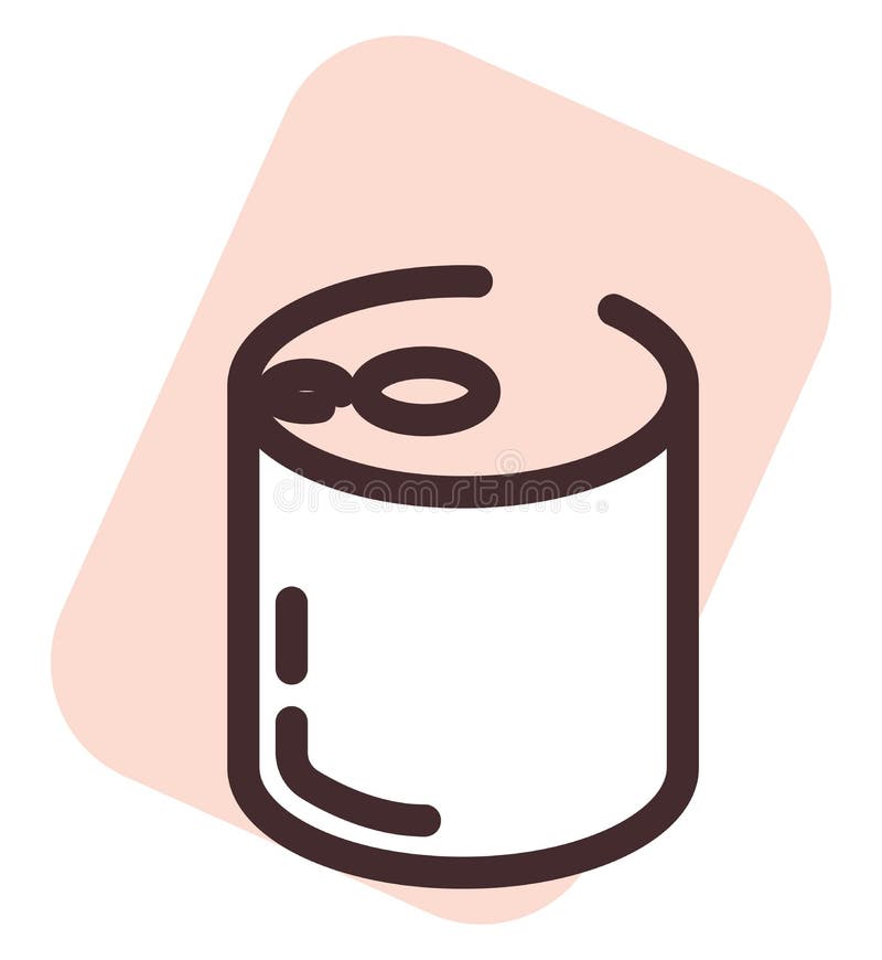 Kitchen can, icon stock vector. Illustration of doodle - 258923675