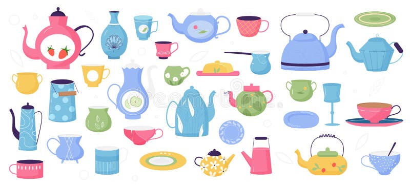 Cartoon Ceramic Tableware Stock Illustrations – 2,479 Cartoon Ceramic ...