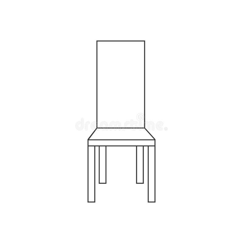 Kitchen Chair Illustration Path Stock Illustrations – 46 Kitchen Chair ...