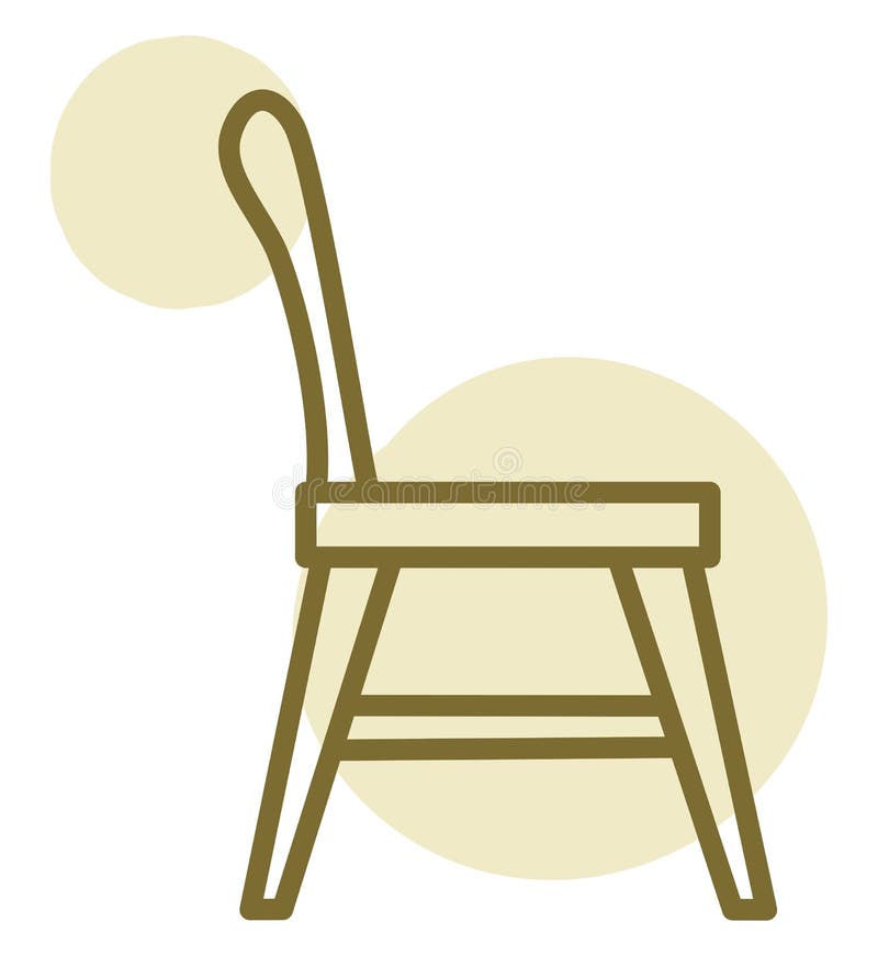 Kitchen chair, icon stock vector. Illustration of comfortable - 261068514