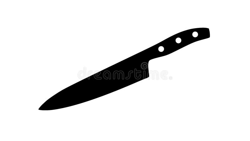 Kitchen Chef Knife Low Cut Motion Stock Video - Video of symbol ...