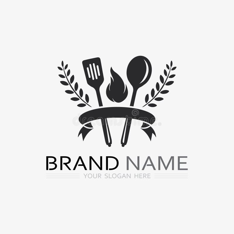 KITCHEN and CHEF LOGO FOOD ICON RESTO and CAFE DESIGN VECTOR GRAPHIC ...