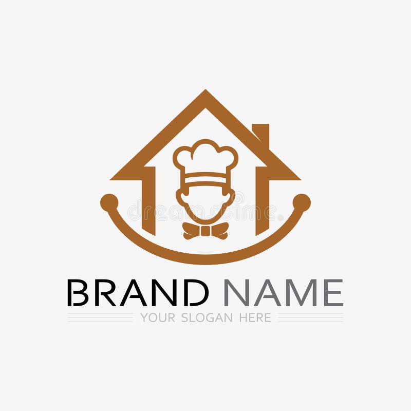 KITCHEN and CHEF LOGO FOOD ICON RESTO and CAFE DESIGN VECTOR GRAPHIC ...