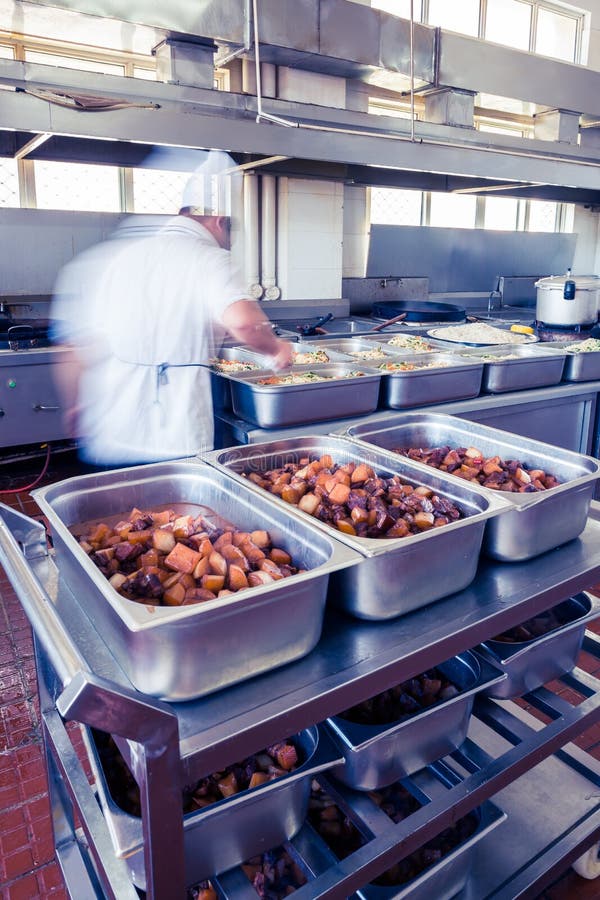 Kitchen of a Chinese Restaurant Stock Image - Image of adult, asian ...