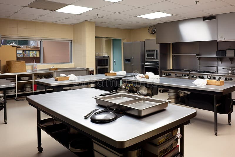 Kitchen Classroom, Where Students Practice Culinary Techniques and ...
